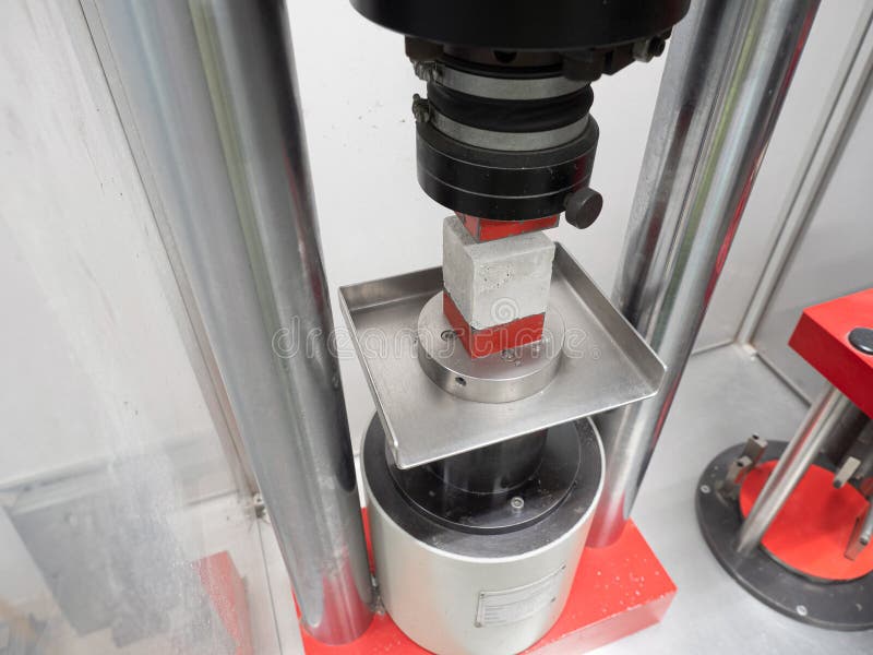 Compression Strength Test for Physical Property Stock Photo - Image of ...