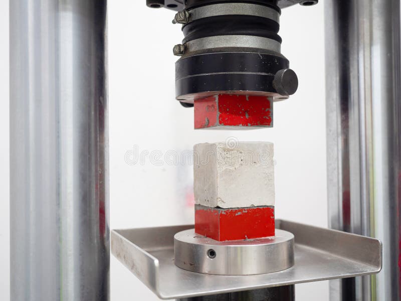 Compression Strength Test for Physical Property Stock Image - Image of ...