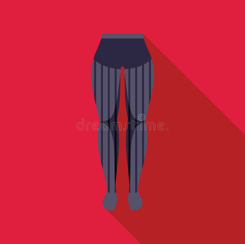 Compression Tights Showing Muscular Legs On Red Background Stock Illustration Illustration Of