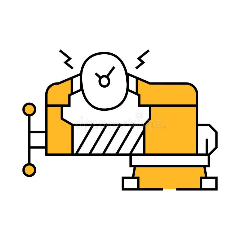 Compression Time Management Icon Color Illustration Stock Vector ...