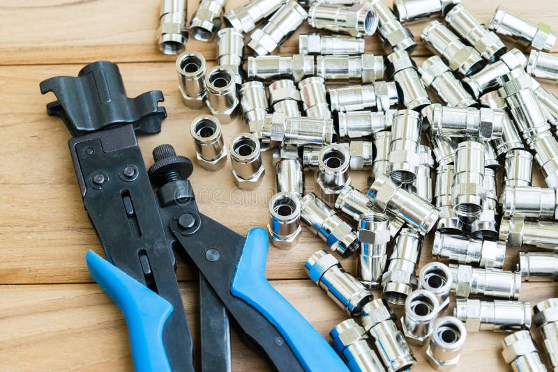 Compression tool for cord. stock photo. Image of compression - 90649074