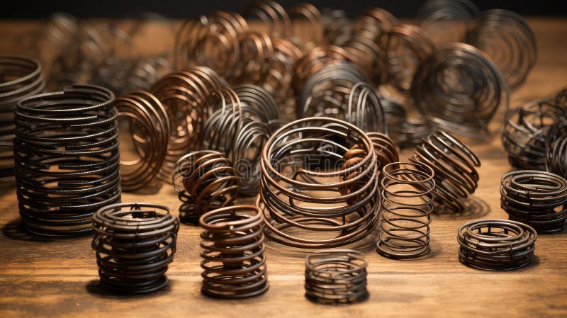 Compression wire spring stock illustration. Illustration of elasticity ...