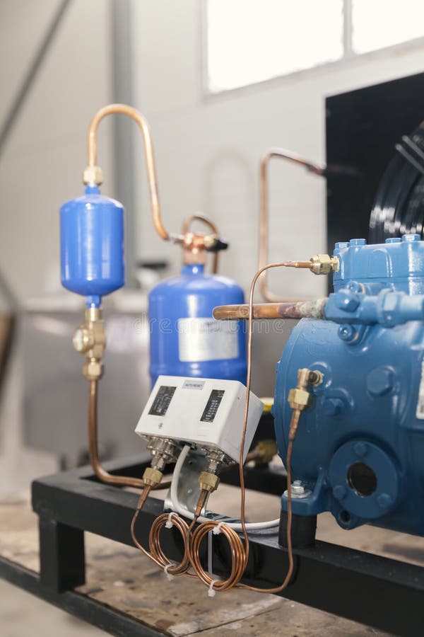 Compressor cooling device stock photo. Image of metal - 80428514