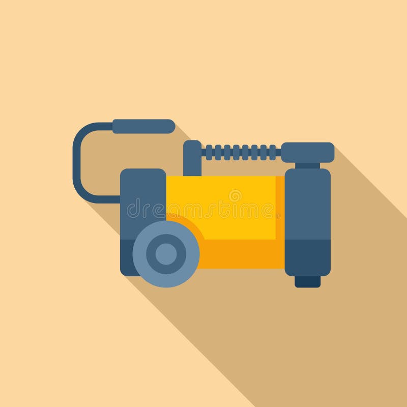 Compressor Engine Icon Flat Vector. Air Machine Stock Vector ...