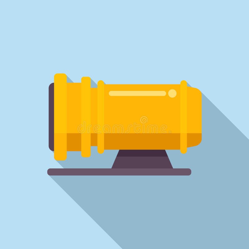 Compressor Equipment Icon Flat Vector. Air Machine Stock Vector ...