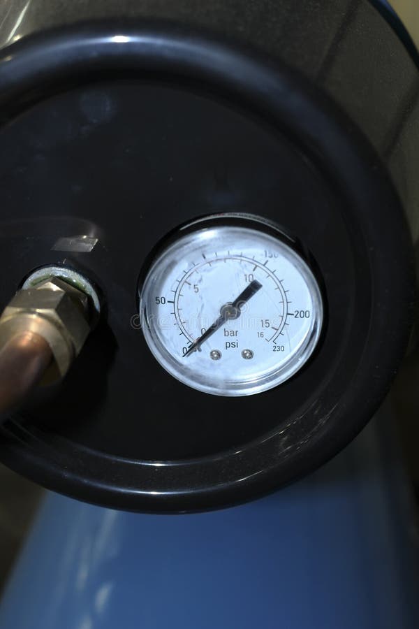 Compressor Gauge stock image. Image of valve, workshop - 39145063