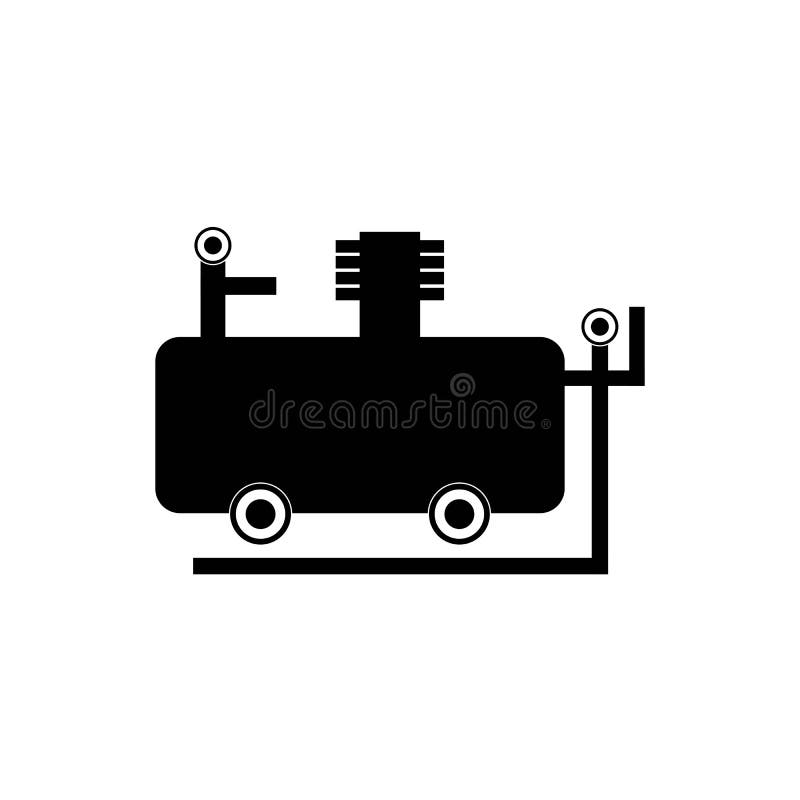 Compressor Icon Logo Vector Design Stock Vector - Illustration of ...