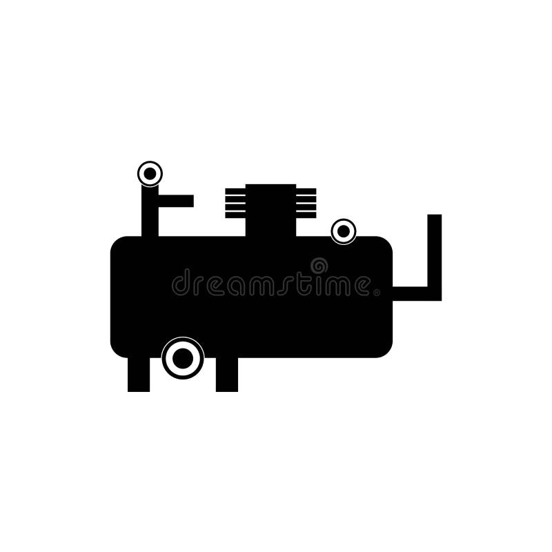 Compressor Icon Logo Vector Design Stock Vector - Illustration of ...