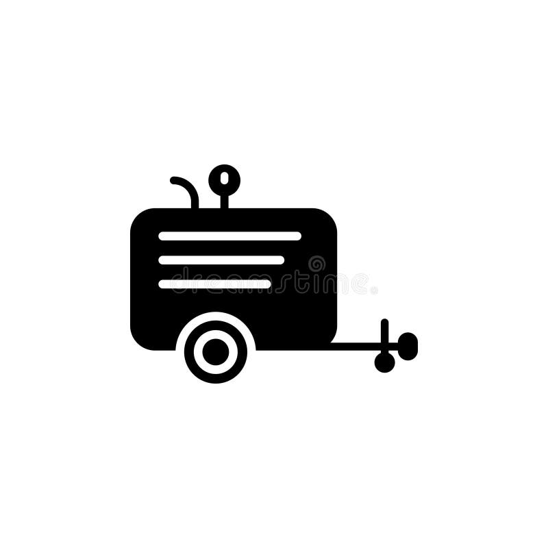 Compressor Icon Set. Electric Portable Air Compressed Pump Vector ...