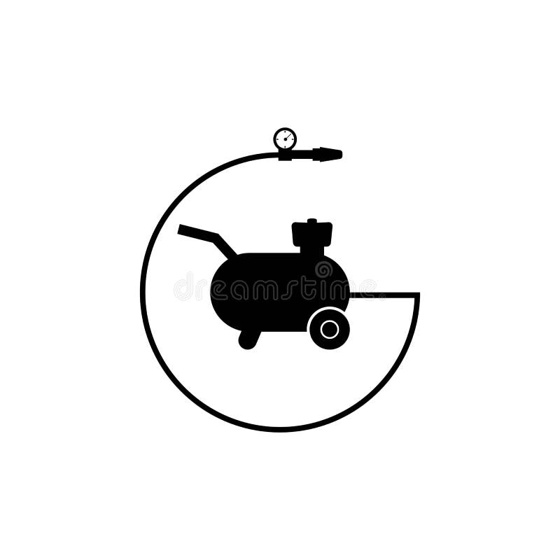 Air Compressor Icon Vector. Trendy Flat Air Compressor Icon from ...