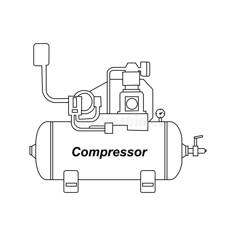 Compressor icon stock vector. Illustration of tool, instrument - 315916097