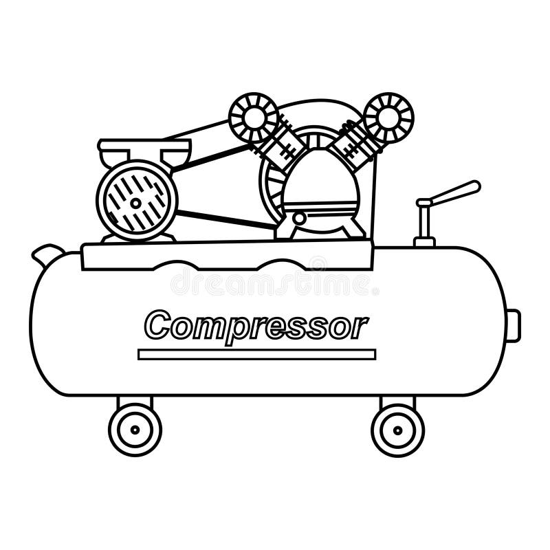 Compressor icon stock vector. Illustration of work, industry - 315916128