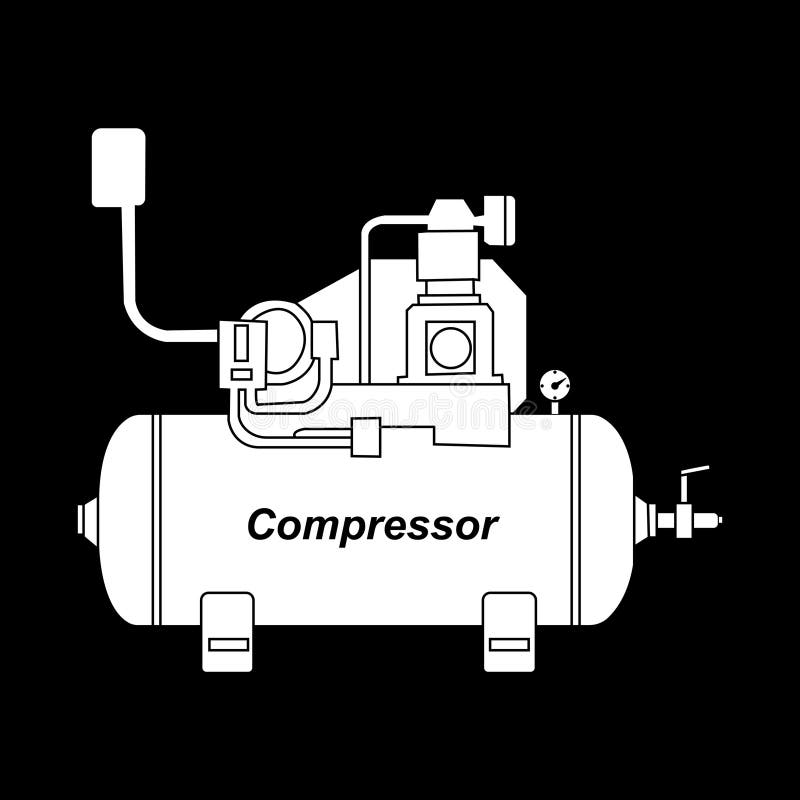 Compressor icon stock vector. Illustration of pump, gage - 315916180