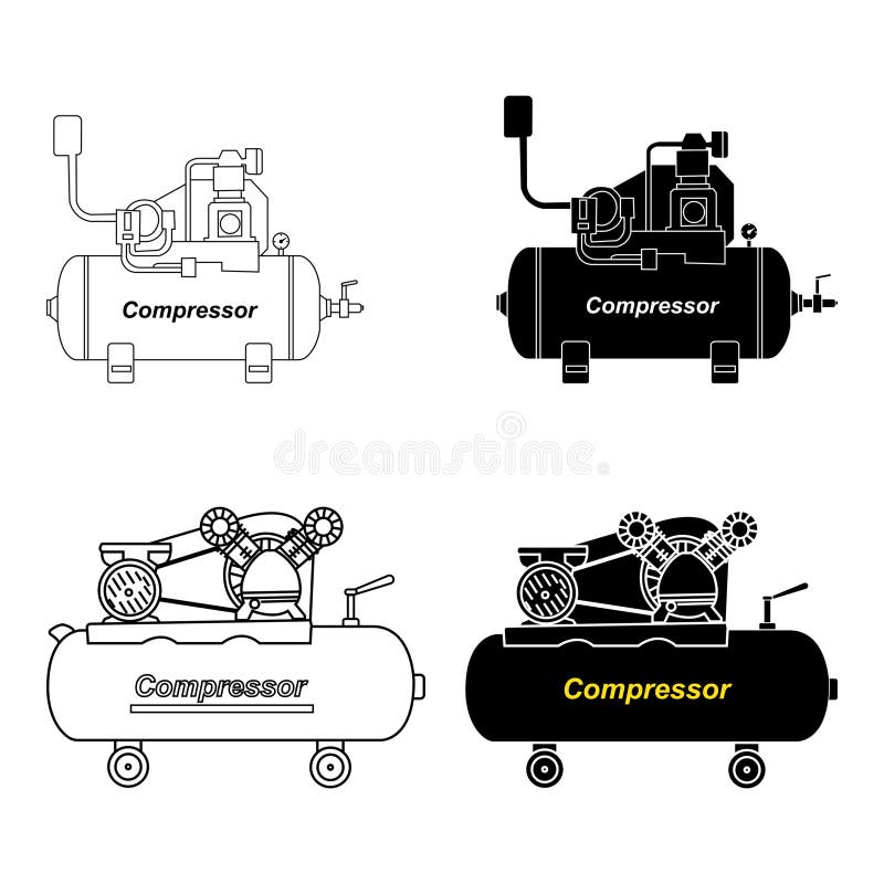 Compressor icon stock vector. Illustration of industry - 316500107