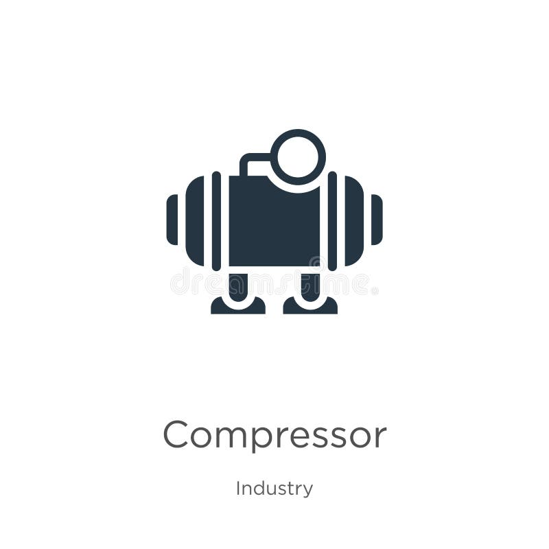 Compressor Icon Vector. Trendy Flat Compressor Icon from Industry ...