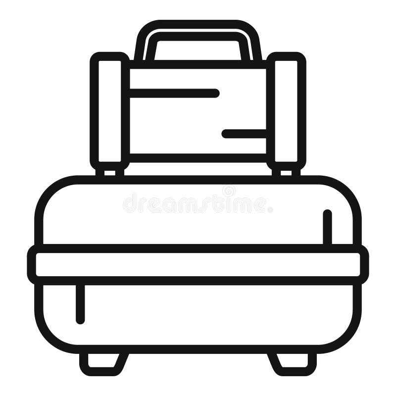 Compressor Instrument Icon Outline Vector. Air Machine Stock ...