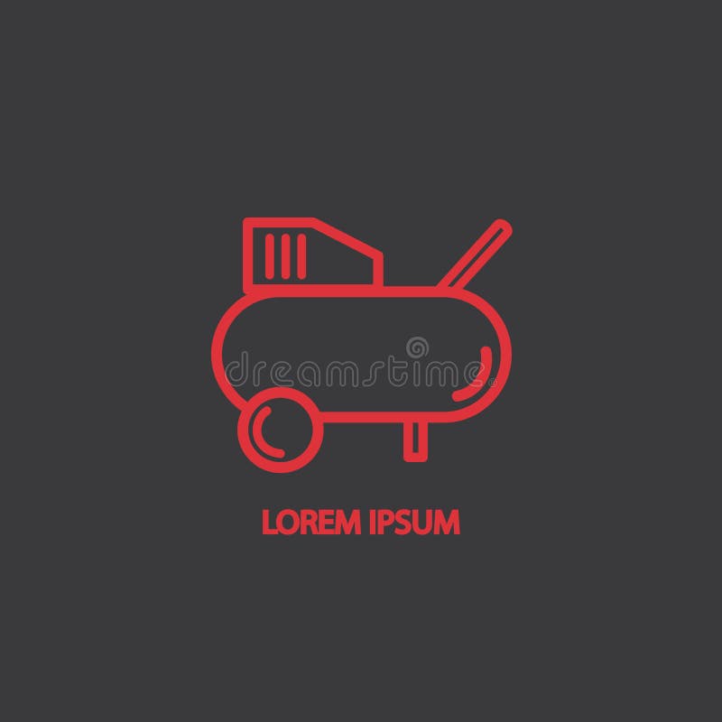 Compressor Logo Under Pressure Stock Vector - Illustration of ...