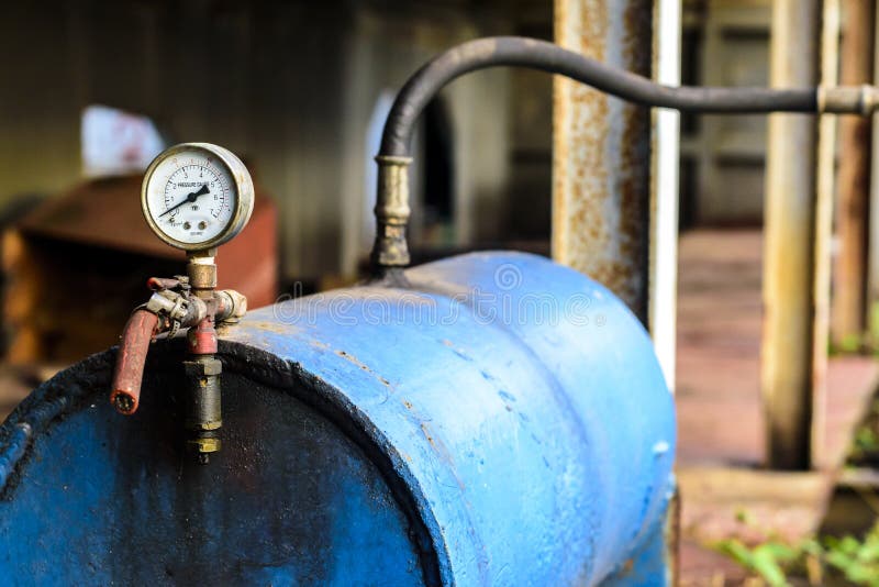 Compressor from old tank stock image. Image of compressor - 108821863