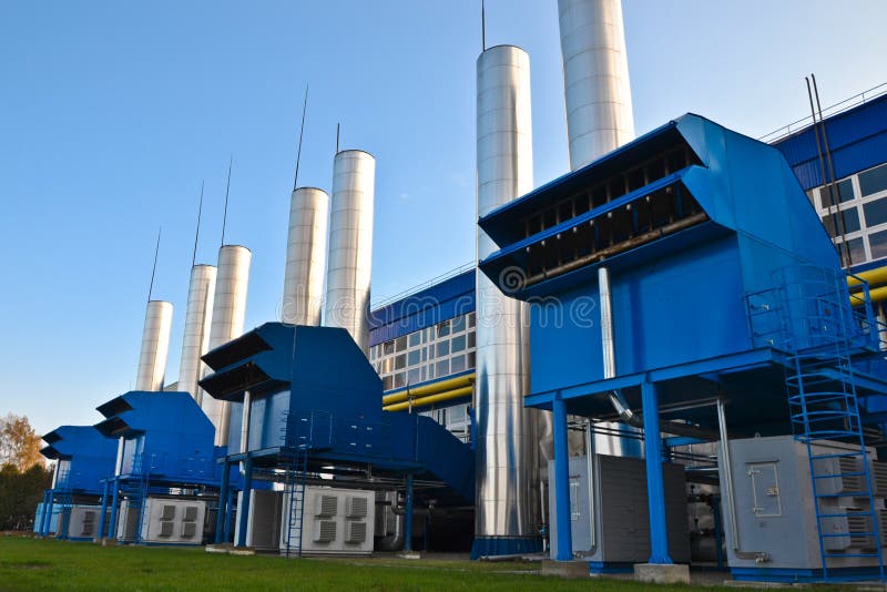 Compressor Pipeline Station Stock Photo - Image of industry, industrial ...