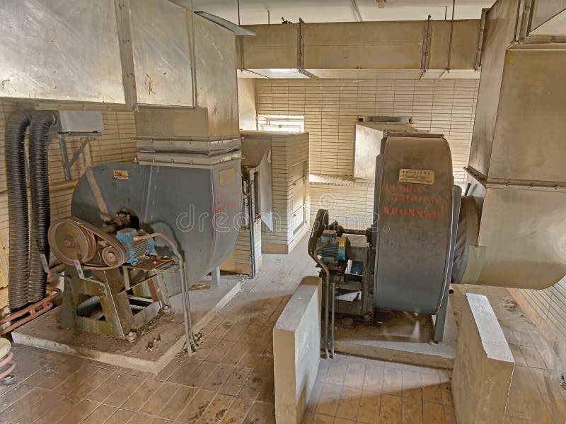 Compressor Room of the Ventilation System of an Office Building ...