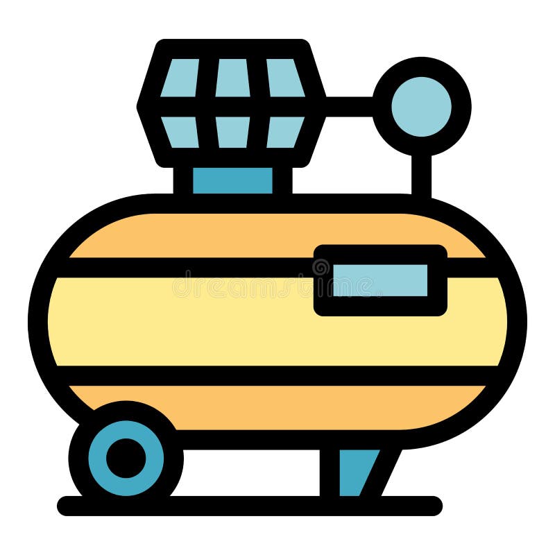 Compressor Tool Icon Color Outline Vector Stock Vector - Illustration ...