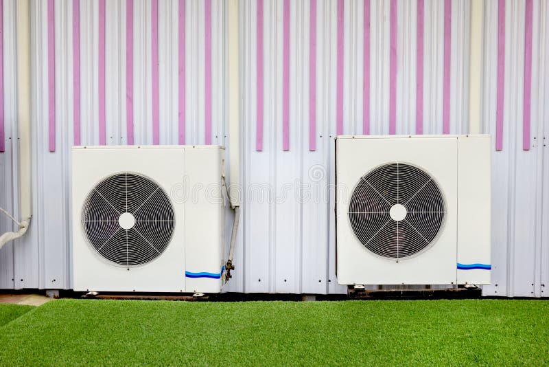 Compressor Unit of Air Conditioner Stock Photo - Image of conditioner ...