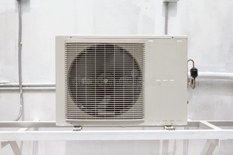Compressor Unit of Air Conditioner Stock Image - Image of electrical ...