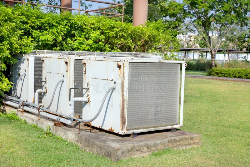 Compressor Unit of Air Conditioner Stock Photo - Image of refrigerant ...