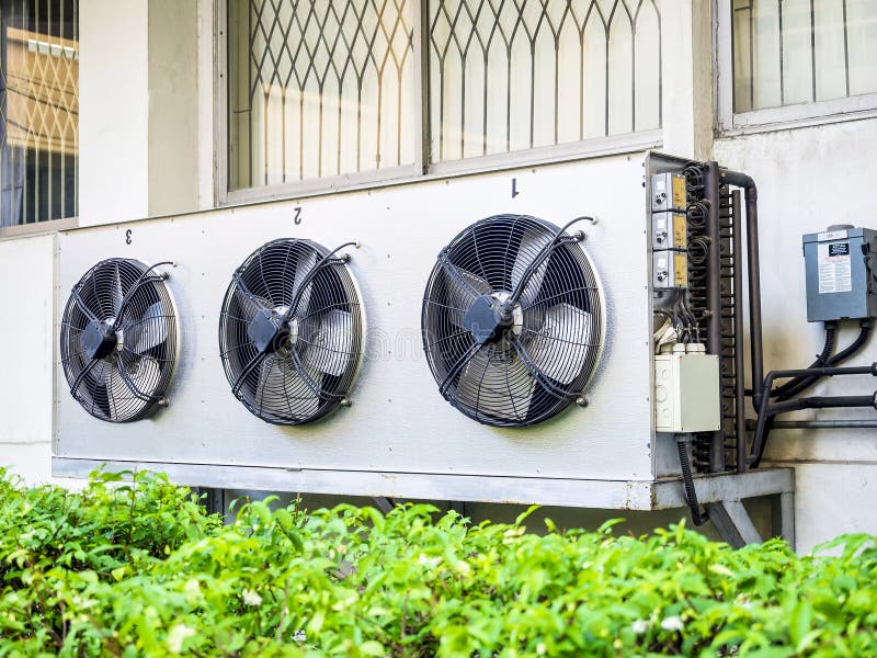 Compressor Unit of Air Conditioner Stock Image - Image of system, cool ...