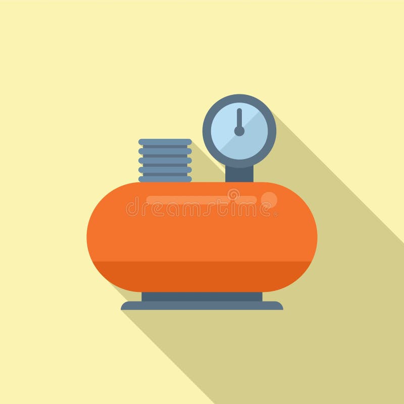 Compressor Unit Icon Flat Vector. Air Machine Stock Vector ...
