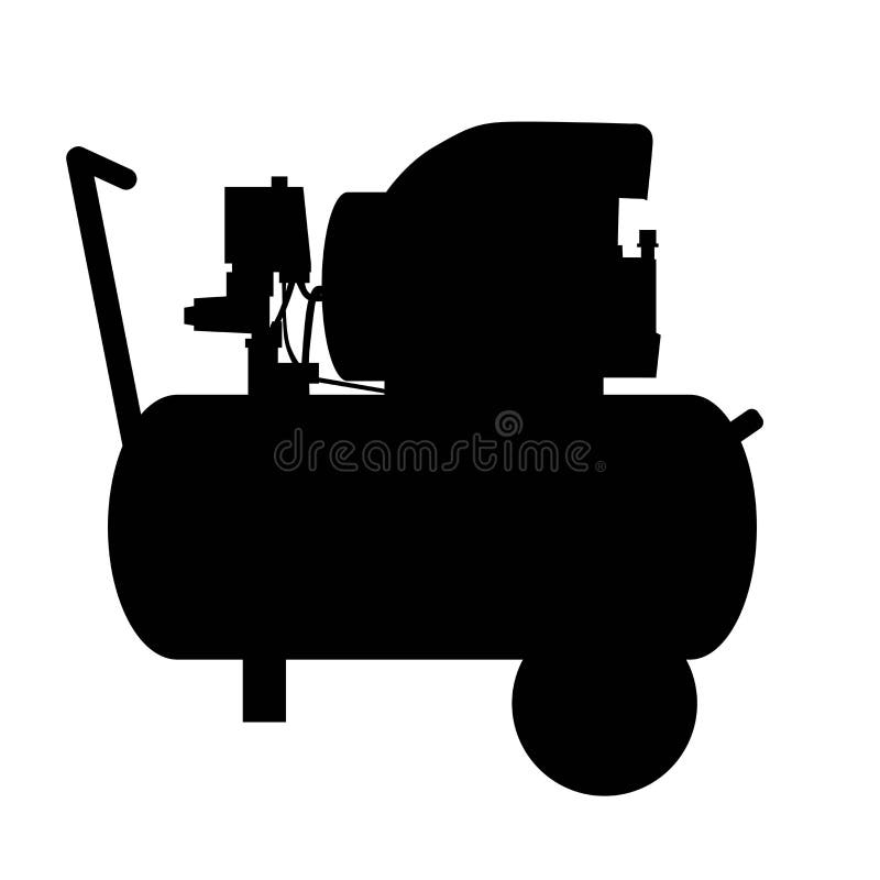 Air Compressor Vector Icon on White Background. Flat Vector Air ... Air Compressor Vector Icon on White Background. Flat Vector Air ...