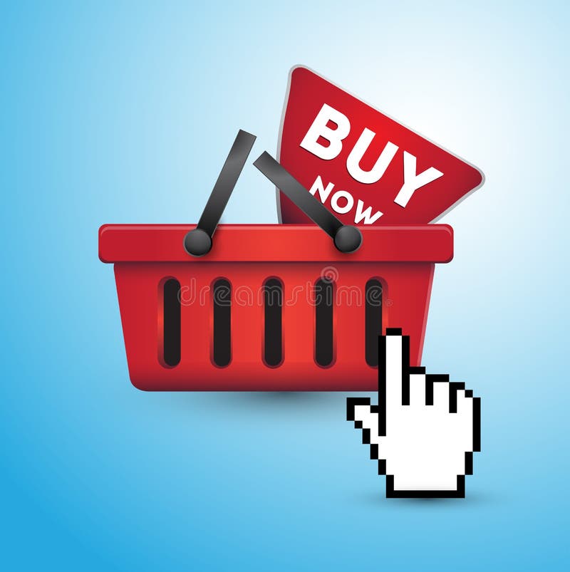 Compri in Linea, Compri Ora Illustrazione Vettoriale - Illustrazione di ...