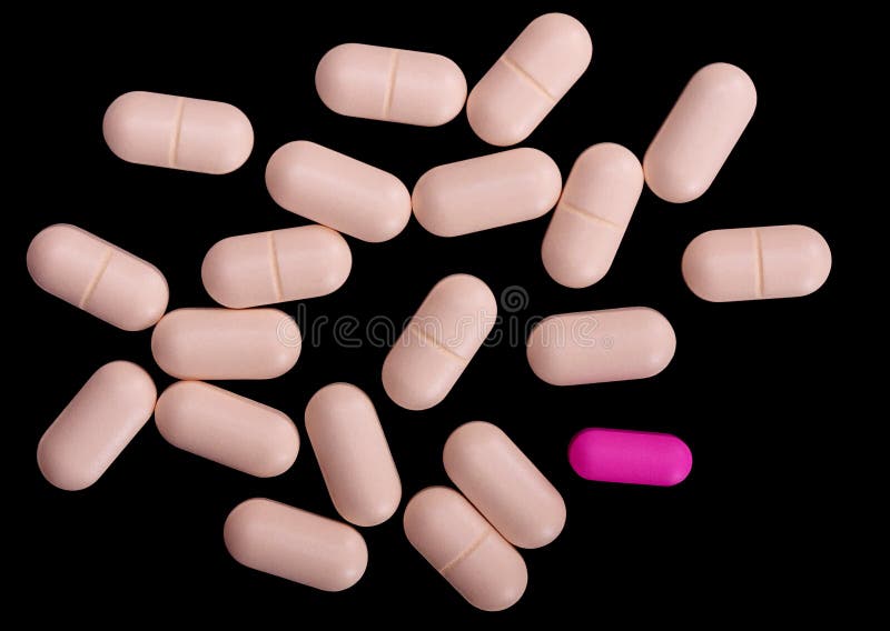 Comprimido Original Isolado No Preto Imagem de Stock - Imagem de super ...