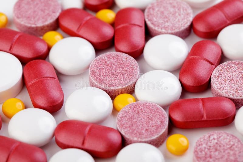 Comprimidos imagem de stock. Imagem de oval, colorido - 27869705