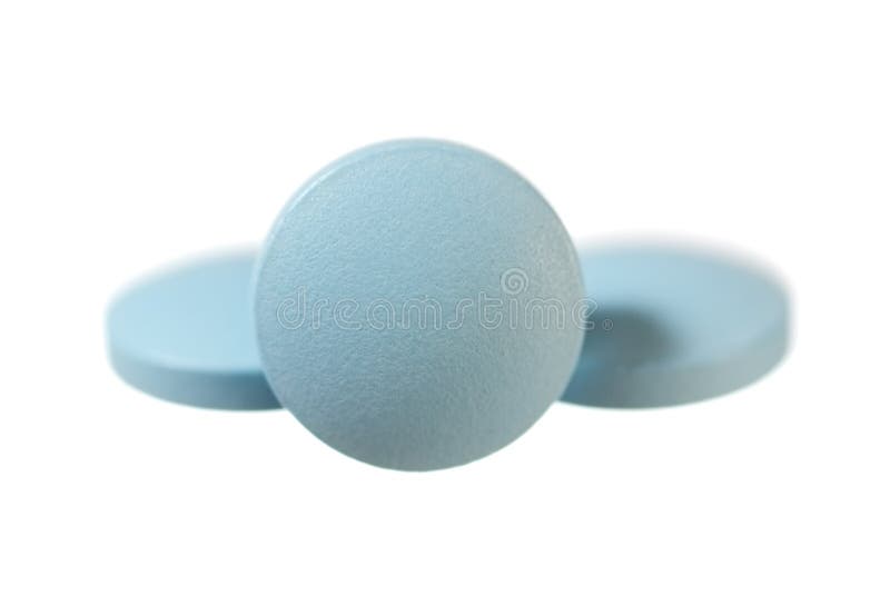Comprimidos azuis imagem de stock. Imagem de droga, hospital - 9572025