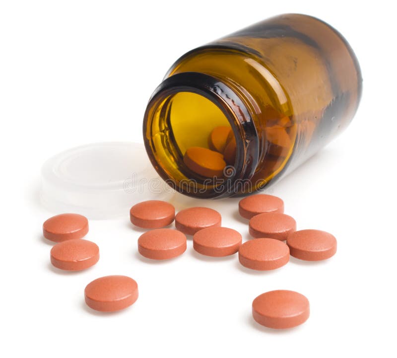 Comprimidos Uma Garrafa De Comprimido Foto de Stock - Imagem de feliz ...