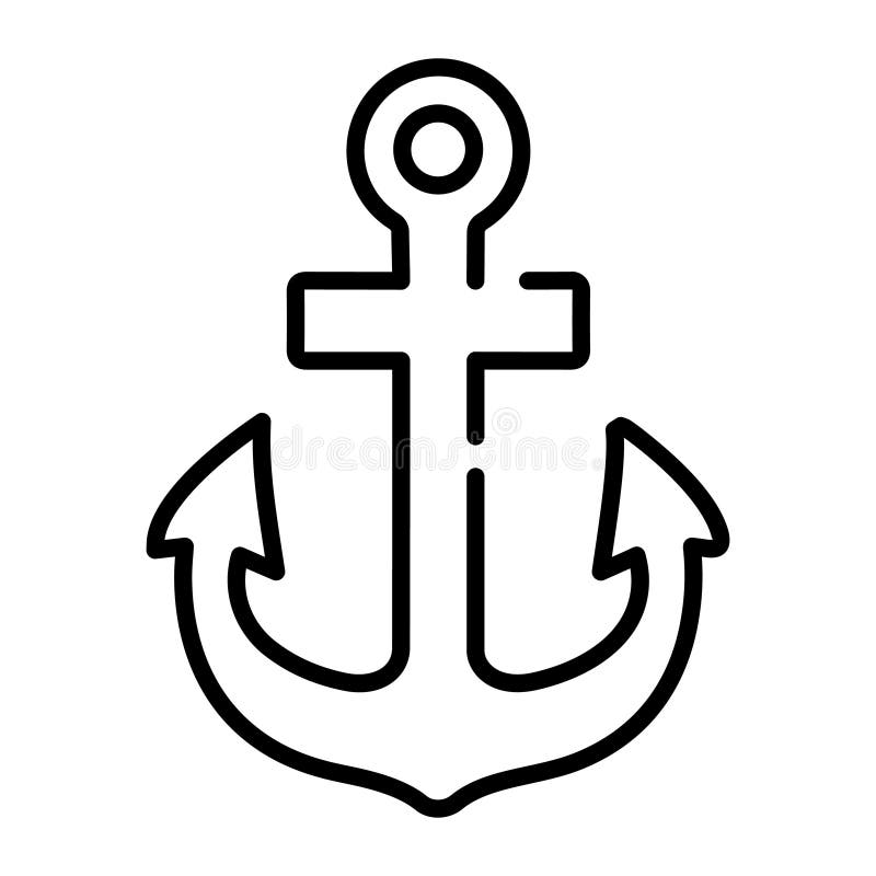 Comprobar Este Hermoso Vector De Ancla Herramienta Del Puerto De Ancla ...