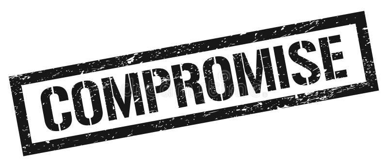 Compromise sign or stamp stock vector. Illustration of graphic - 171416269