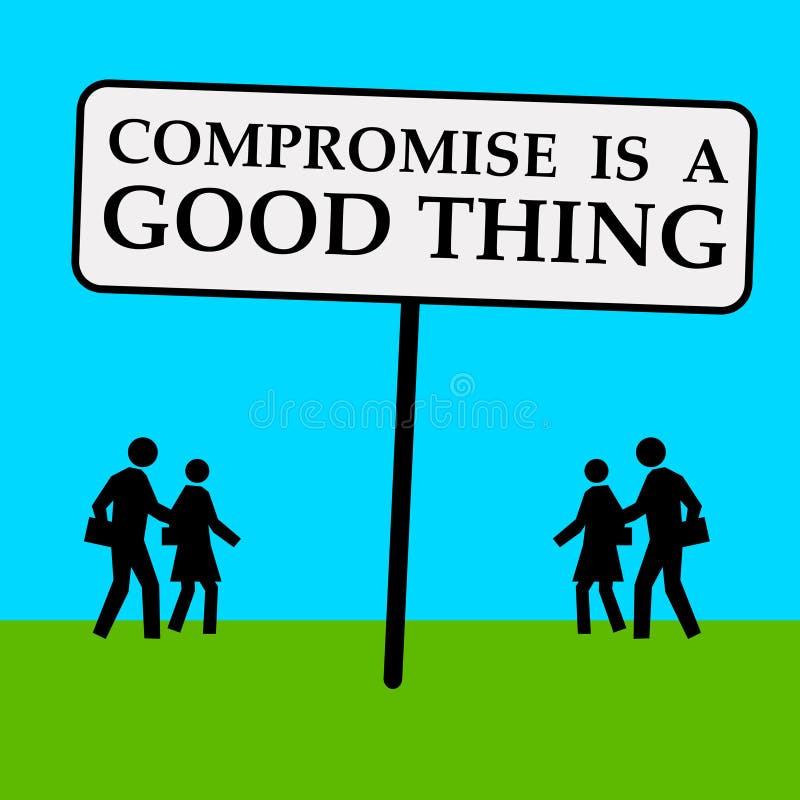 Compromise stock illustration. Illustration of concede - 30375788