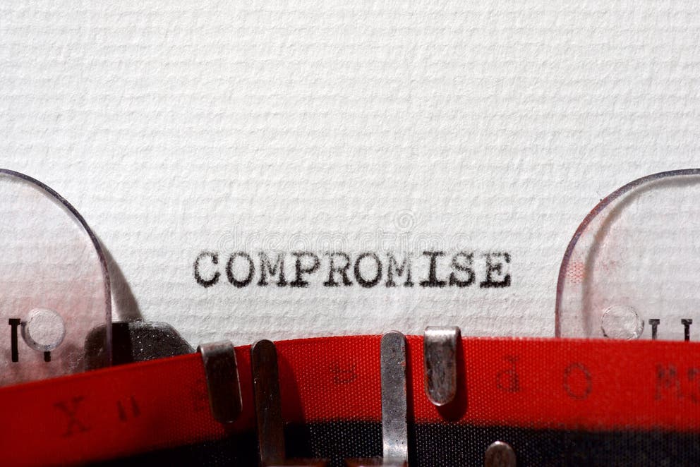 Compromise title view stock image. Image of compromise - 267284183