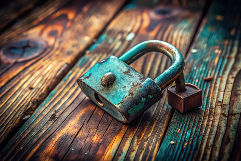 Compromised Security a Damaged Padlock Reveals Vulnerability and ...