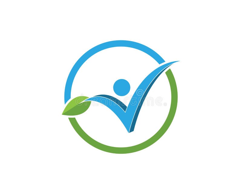 Compruebe a Mark People Logo Design Ilustración del Vector ...