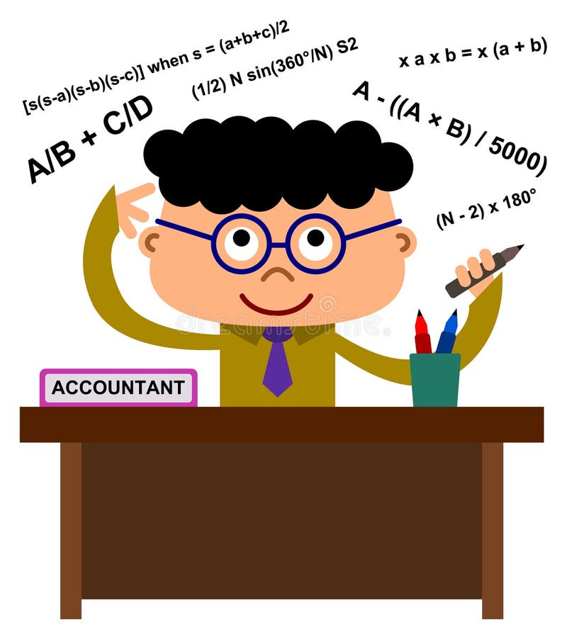 Comptable illustration stock. Illustration du comptable - 3782360