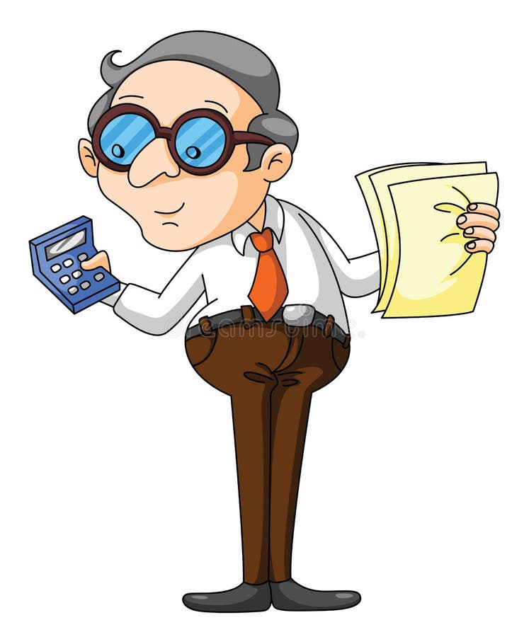 Comptable illustration stock. Illustration du comptable - 3782360