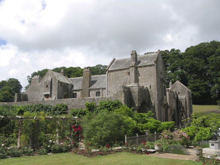 Compton Castle in Devon editorial stock photo. Image of stronghold ...