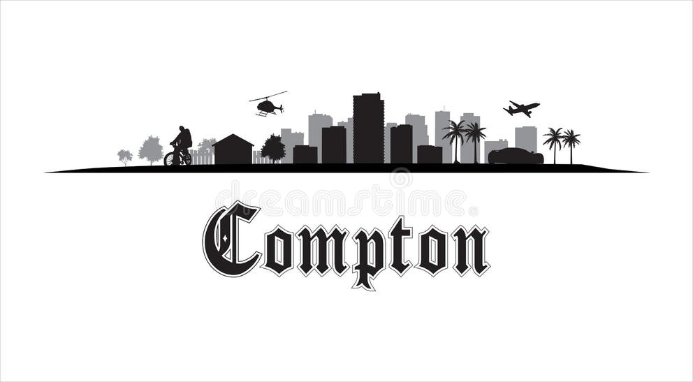 Compton, Los Angeles in California, United States Skyline, Urban Hood ...