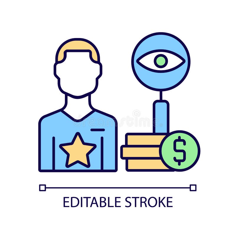 Comptroller RGB color icon stock vector. Illustration of isolated ...