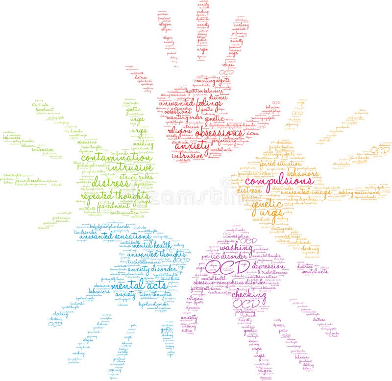 Compulsions Word Cloud stock vector. Illustration of generalized ...