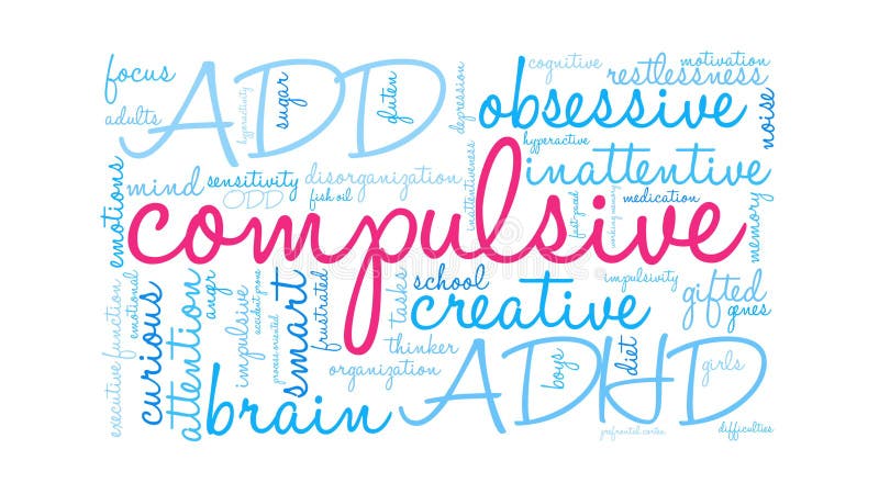 Compulsive Animated Word Cloud Stock Footage - Video of brain ...