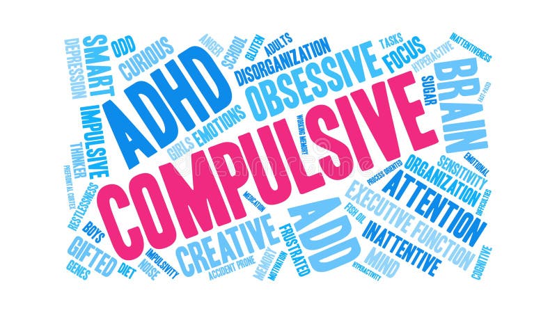 Compulsive Animated Word Cloud Stock Footage - Video of brain ...